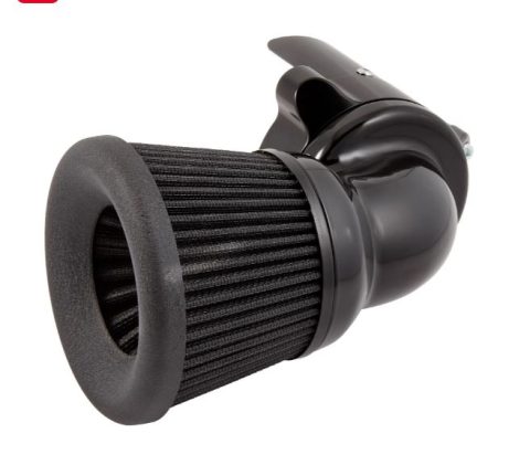 VELOCITY 90 AIR CLEANER INTAKE FOR INDIAN MOTORCYCLE BLACK Indian Only ...