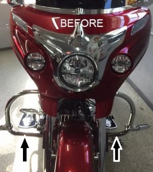 CI-3028 Indian Rider Floorboard Relocation Kit for 25 Rake Chief (2014 ...