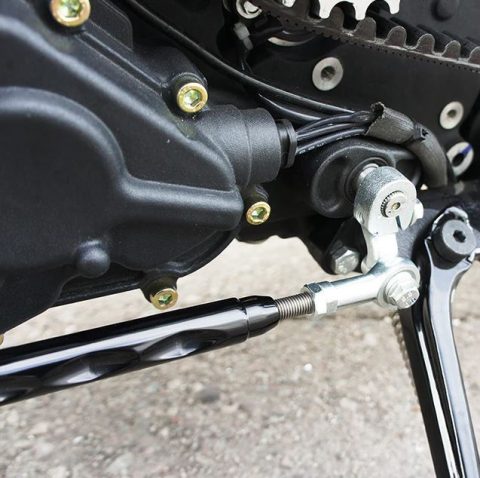 Indian Scout Adjustable Shift Rod Chrome / Black by Joker Indian Only ...